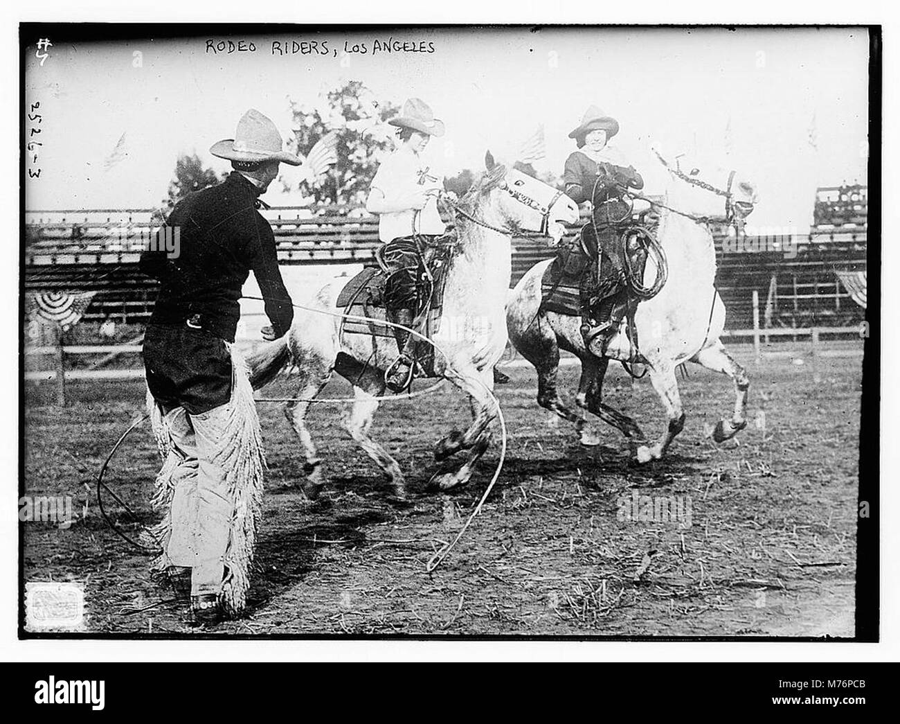 A snapshot of rodeo riders in Los Angeles, capturing the action and ...