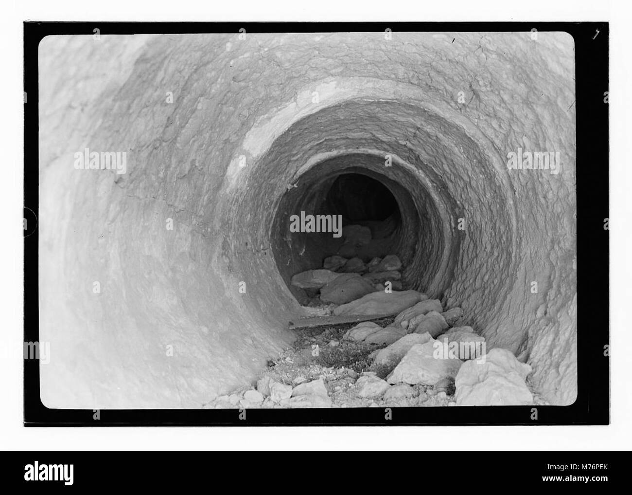 A photograph of the Roman aqueduct that once brought water from the ...