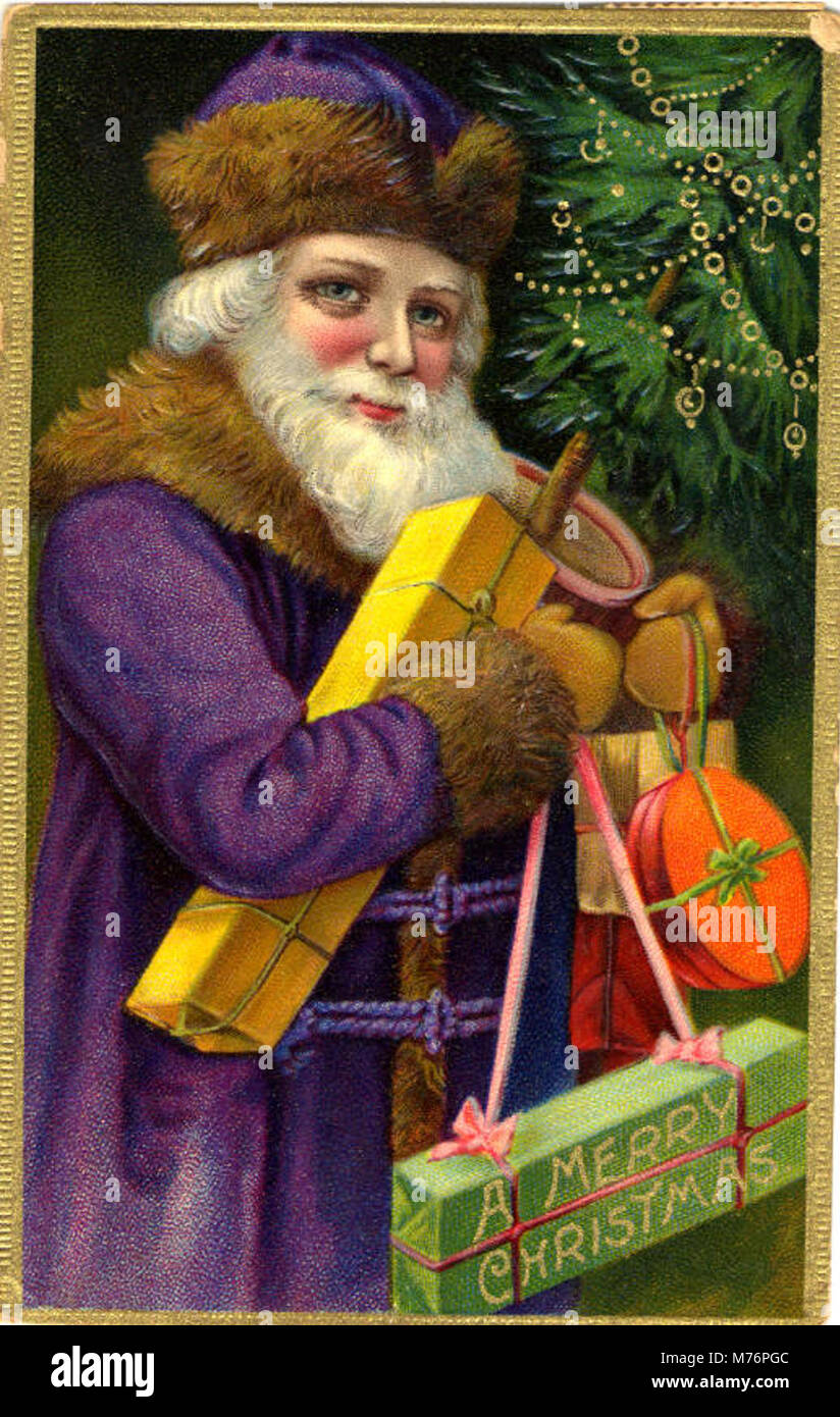 A holiday scene titled 'A Merry Christmas,' showcasing a festive ...