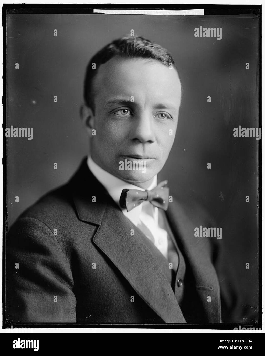 This image captures Theodore Roosevelt Jr., Colonel, reflecting his ...