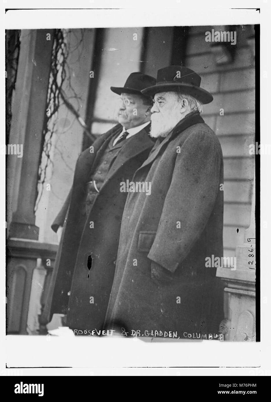 A historical image of President Theodore Roosevelt and Dr. Gladden at a ...