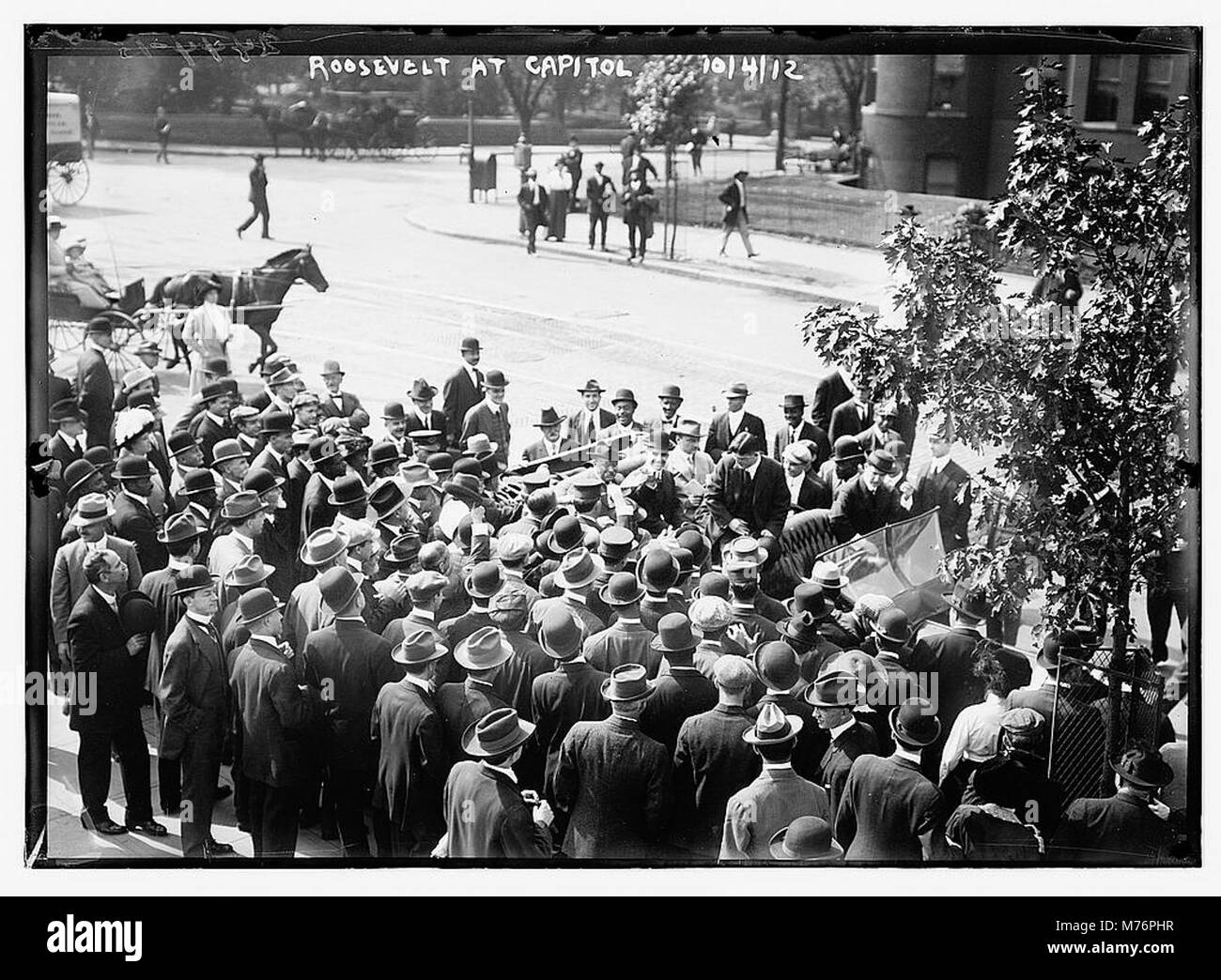 A photograph of President Franklin D. Roosevelt at the U.S. Capitol ...