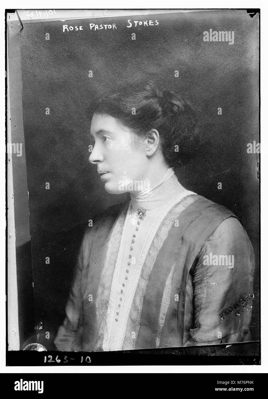 This photograph captures Rose Pastor Stokes, a prominent labor activist ...