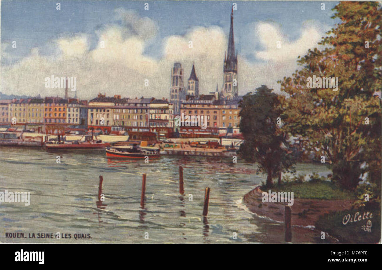 View rouen seine river hi-res stock photography and images - Alamy