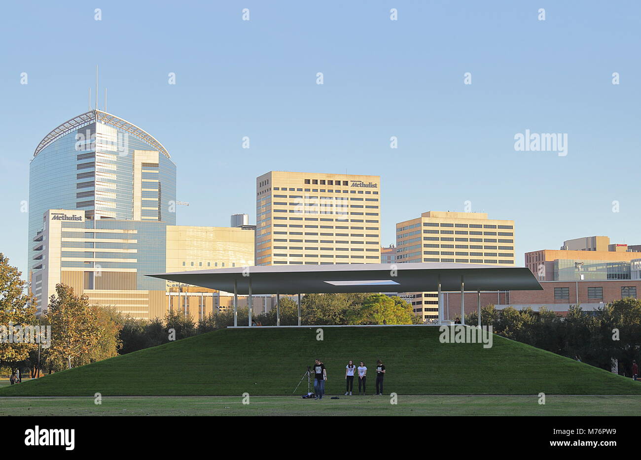 HOUSTON, TEXAS - NOVEMBER 24, 2017: James Turrell's Skyspace in Rice ...