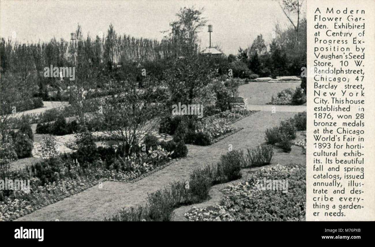 This modern flower garden highlights contemporary horticultural practices, showcasing vibrant ...