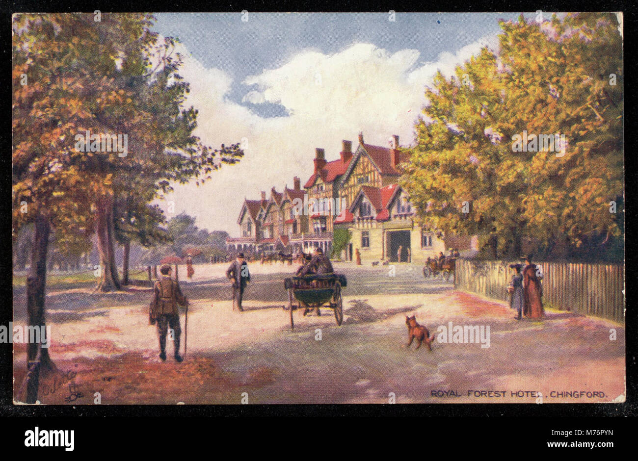 This vintage photograph depicts the Royal Forest Hotel in Chingford ...