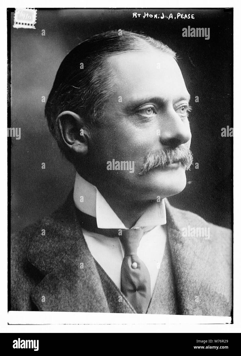 A portrait of the Right Honorable J.A. Pease, a British politician and ...