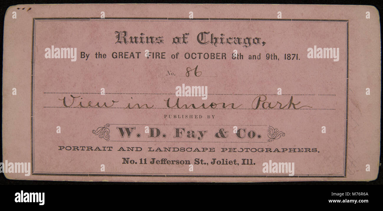 A historical photograph showcasing the ruins of Chicago, specifically ...