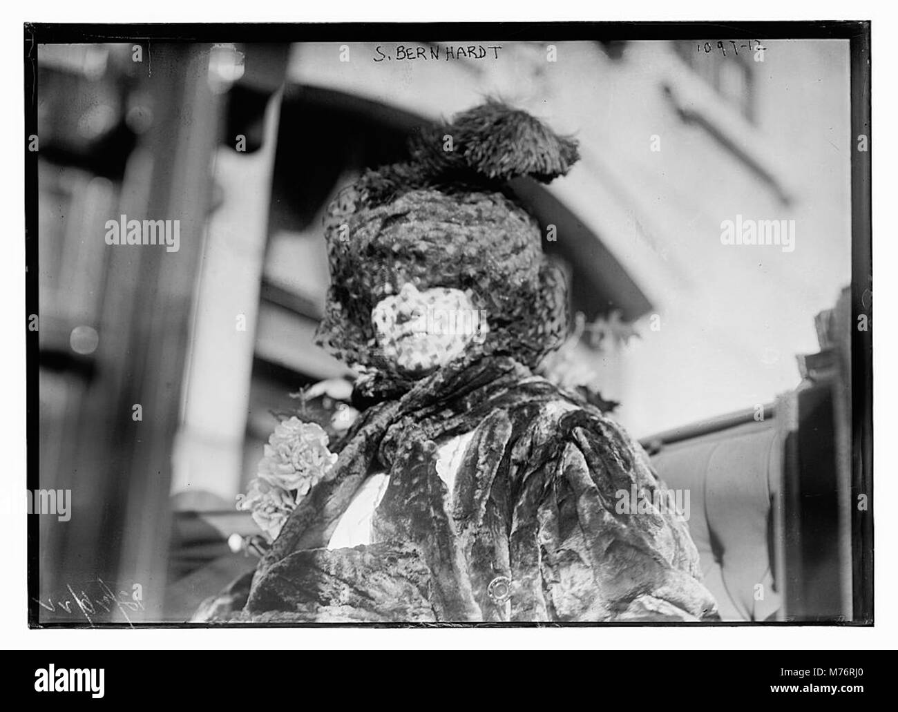 A portrait of S. Bernhardt, an individual from the early 20th century ...