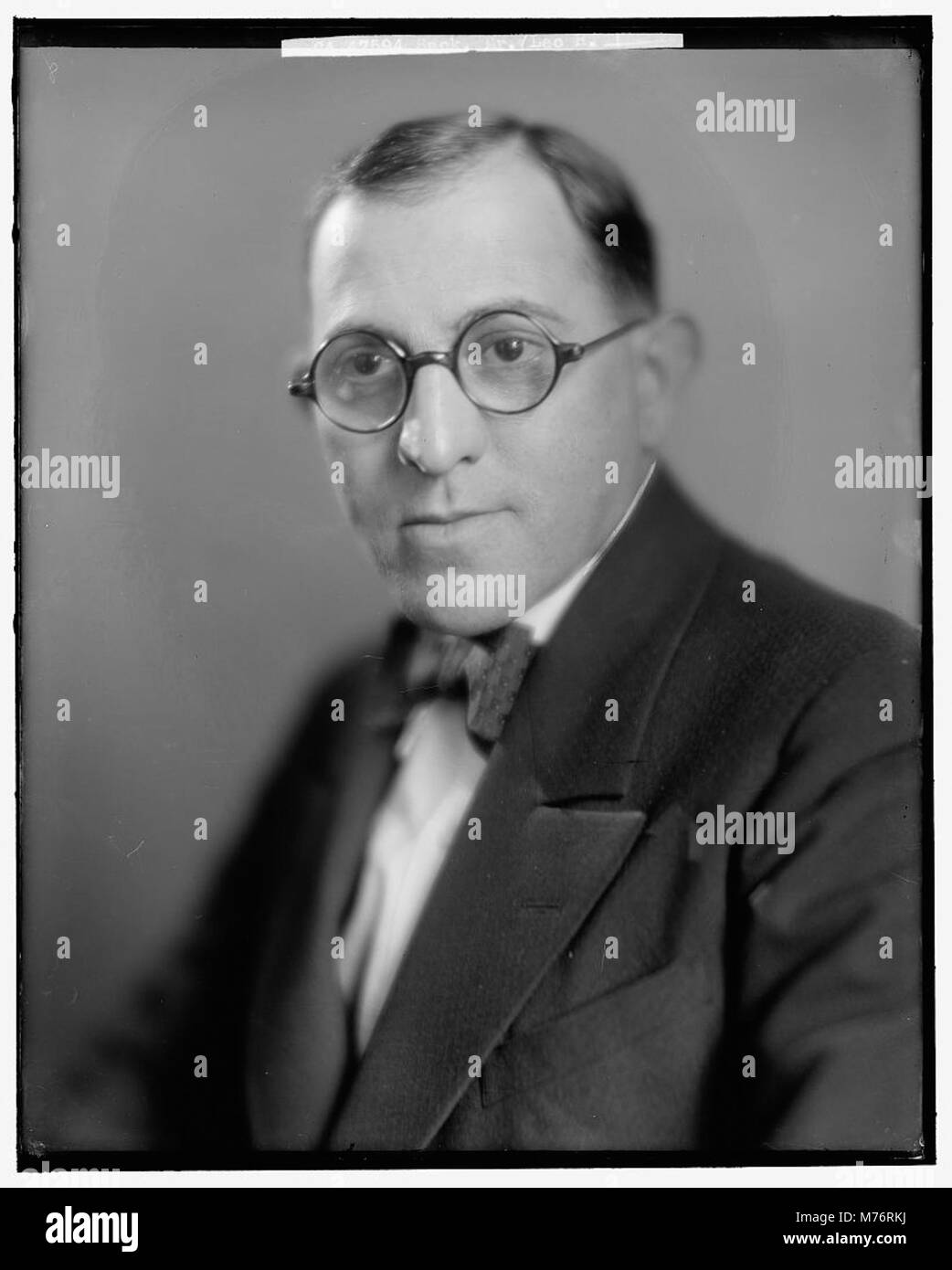 A portrait of Leo R. Sack, an important figure in American political ...