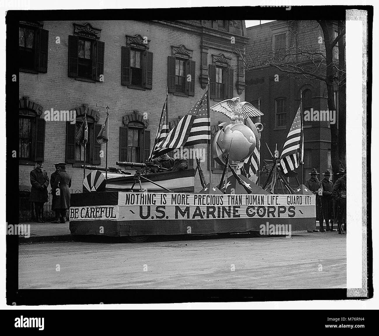 This image captures a safety parade held on December 1, 1922, likely ...