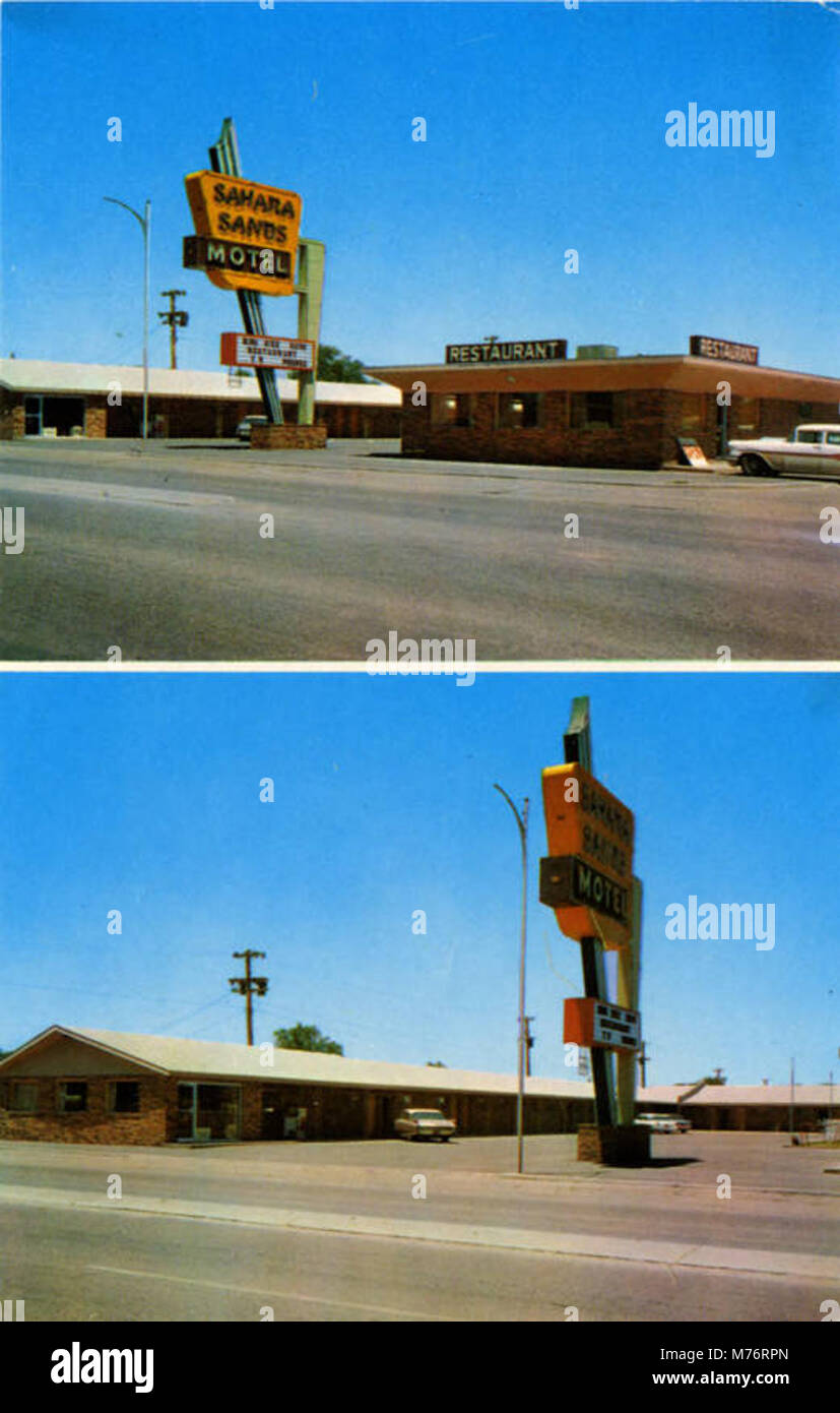 Photograph of the Sahara Sands Motel, owned by Mr. and Mrs. M.M ...