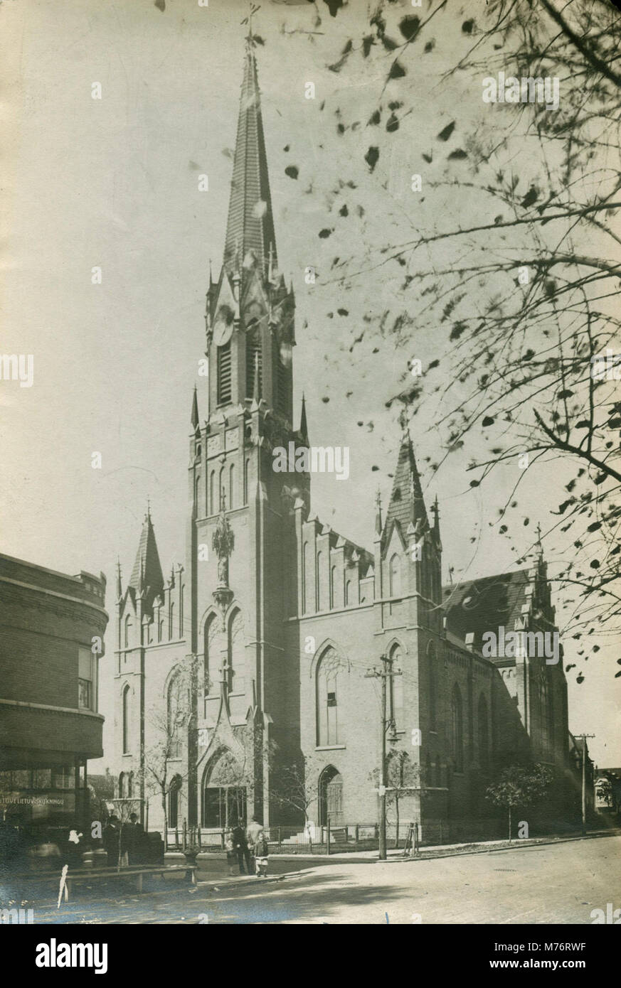 A photograph of Saint George Lithuanian Church in Chicago, taken in ...