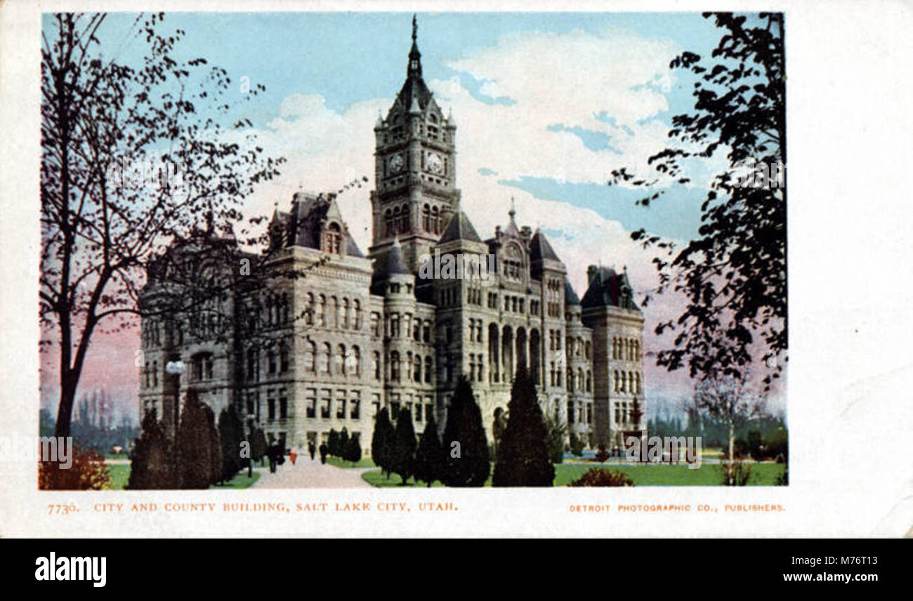 The City and County Building in Salt Lake City, Utah, is an iconic ...