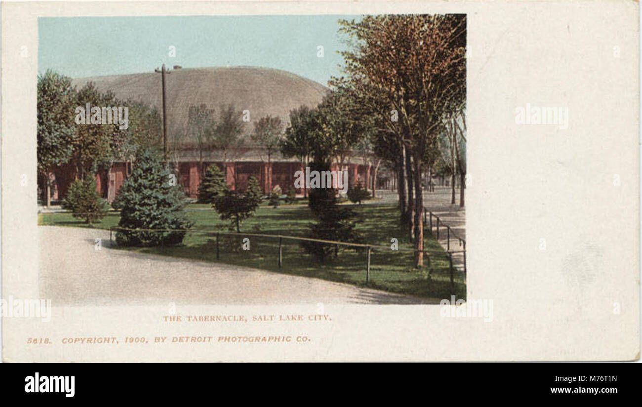 A photograph of The Tabernacle in Salt Lake City, Utah, capturing the ...