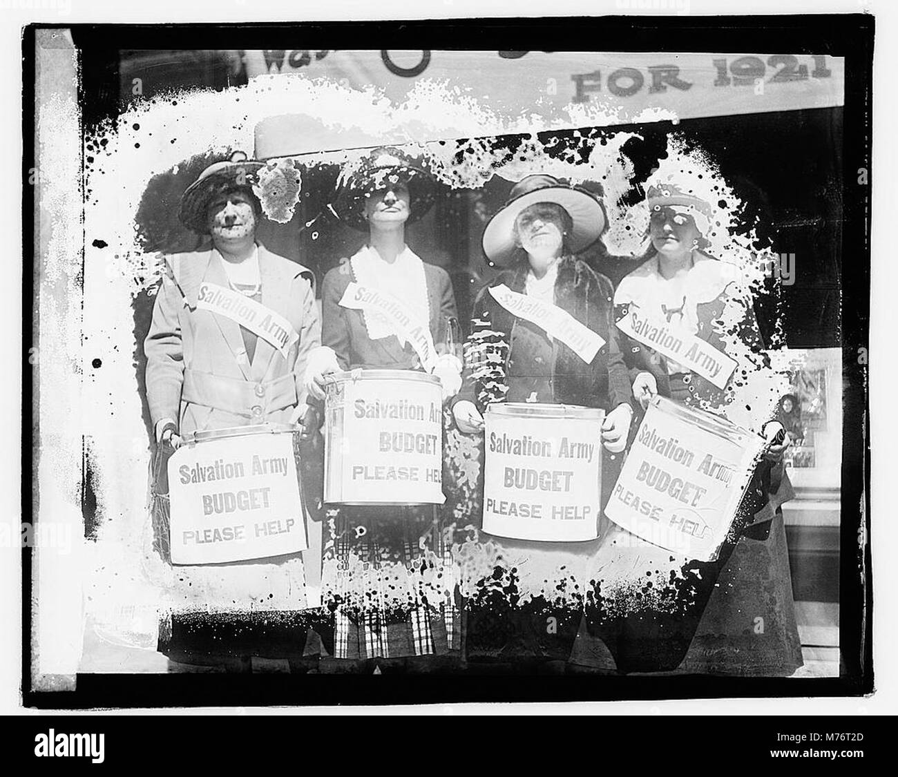 A photograph depicting young girls of the Salvation Army Can, likely ...