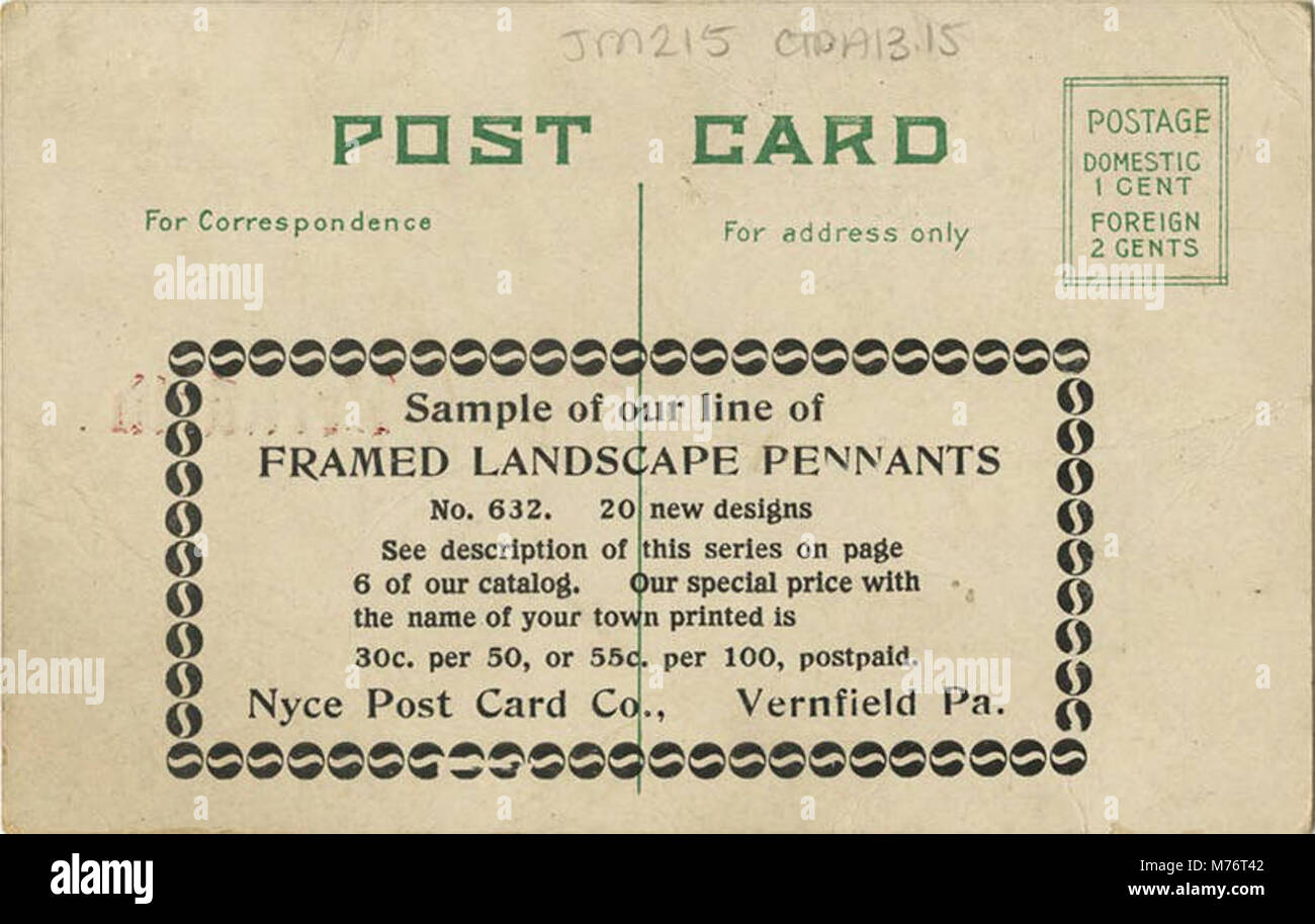 This is an advertisement for framed landscape pennants from the NYCE ...