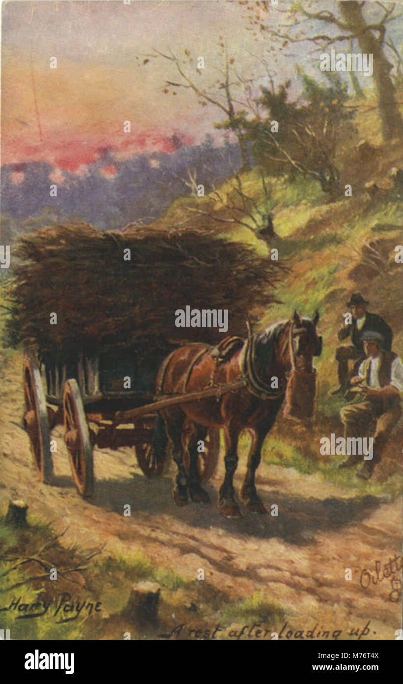 A Rest After Loading Up. (9336) (NBY 417994 Stock Photo - Alamy