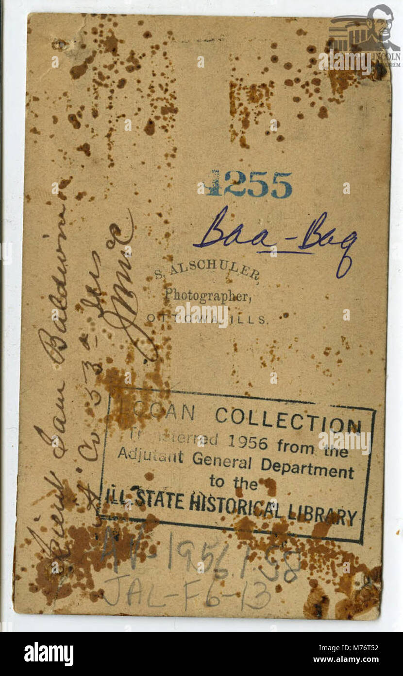 A portrait of Samuel B. Baldwin, a historical figure recognized for his ...