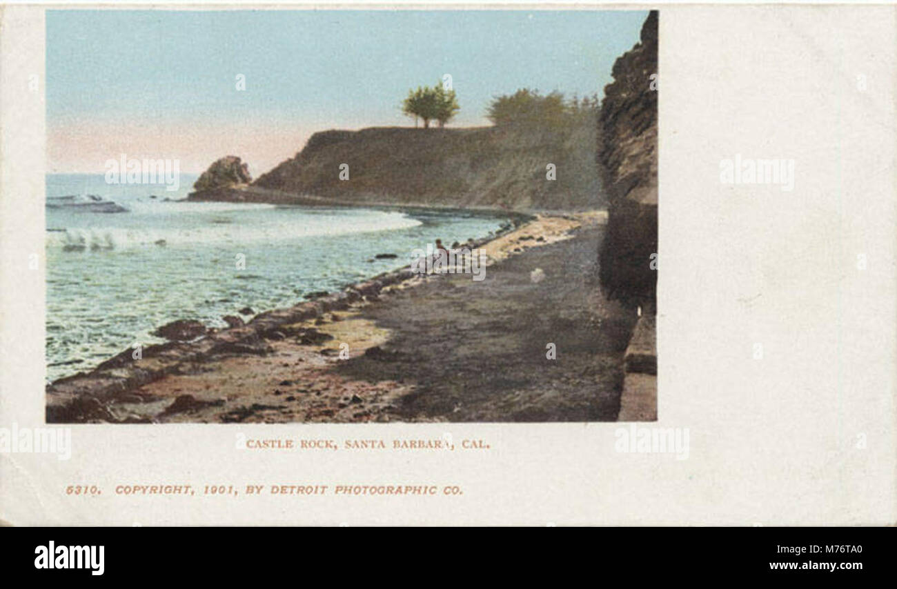 Photograph of Castle Rock in Santa Barbara, California, highlighting ...