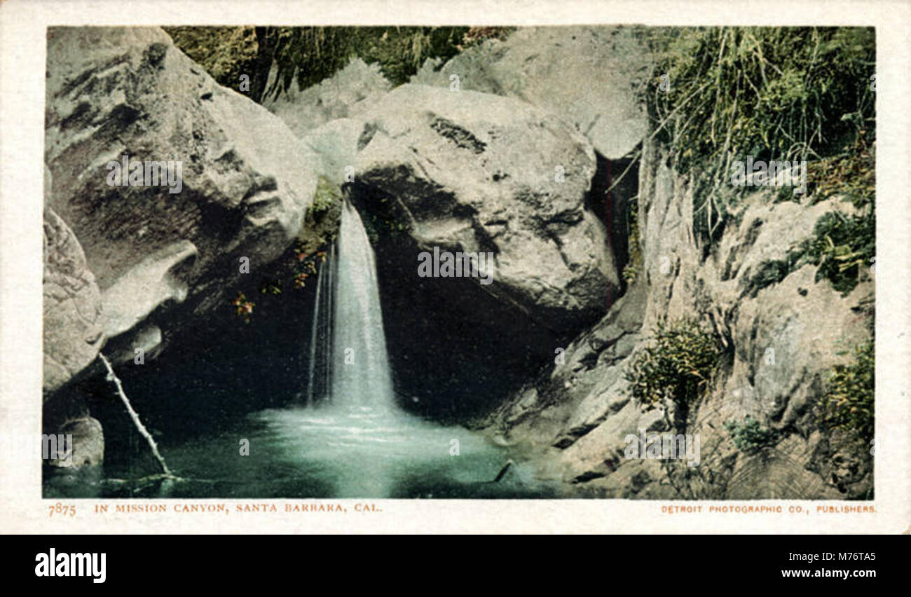 This photograph shows Mission Canyon in Santa Barbara, California, an ...