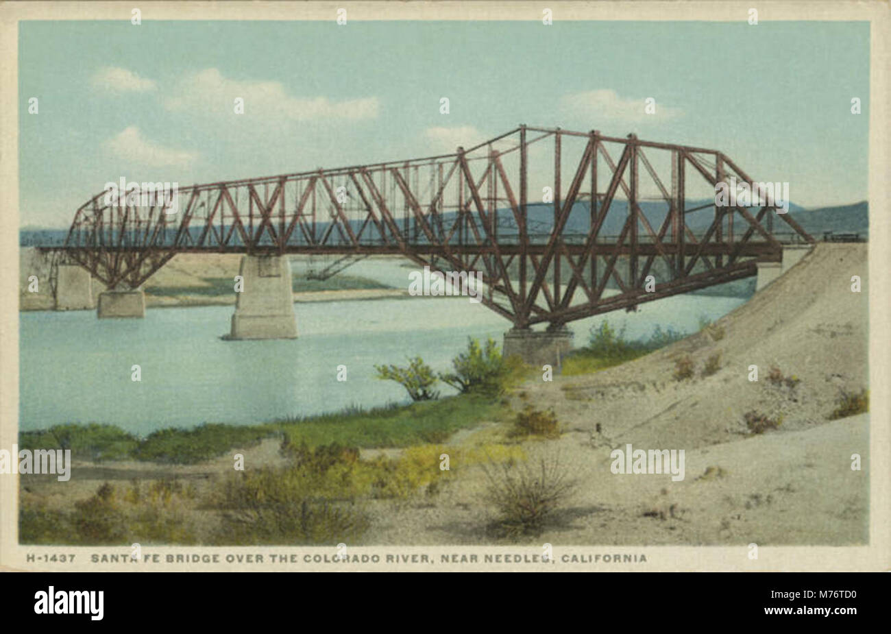 Santa Fe Bridge over the Colorado River, near Needles, The Cantilever ...