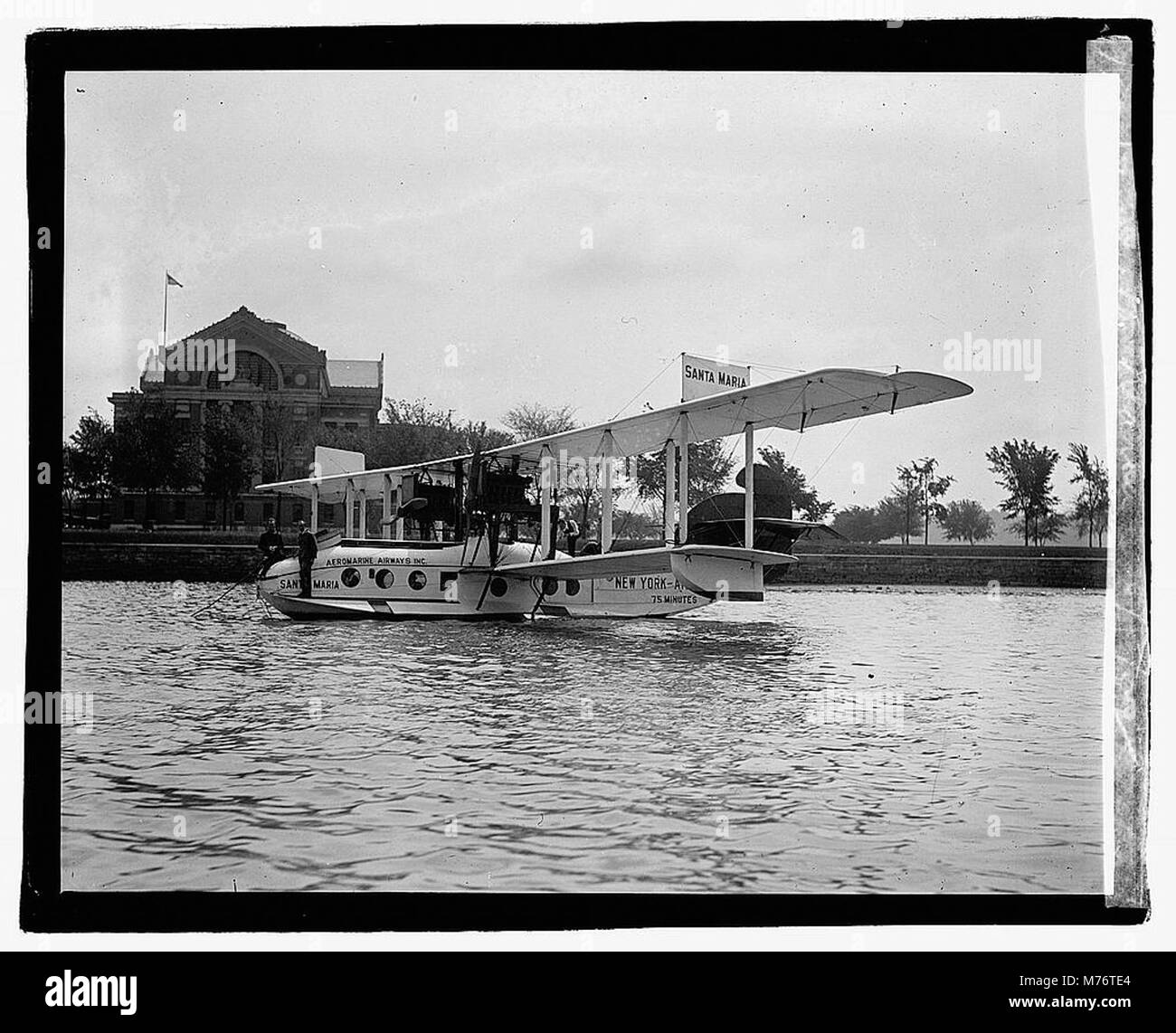 This photograph features the Santa Maria, a historic ship, captured on ...