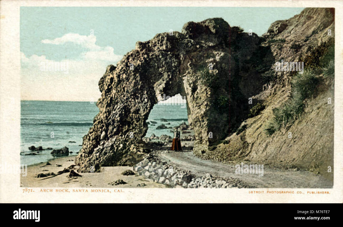 Arch Rock is a prominent natural landmark in Santa Monica, California ...