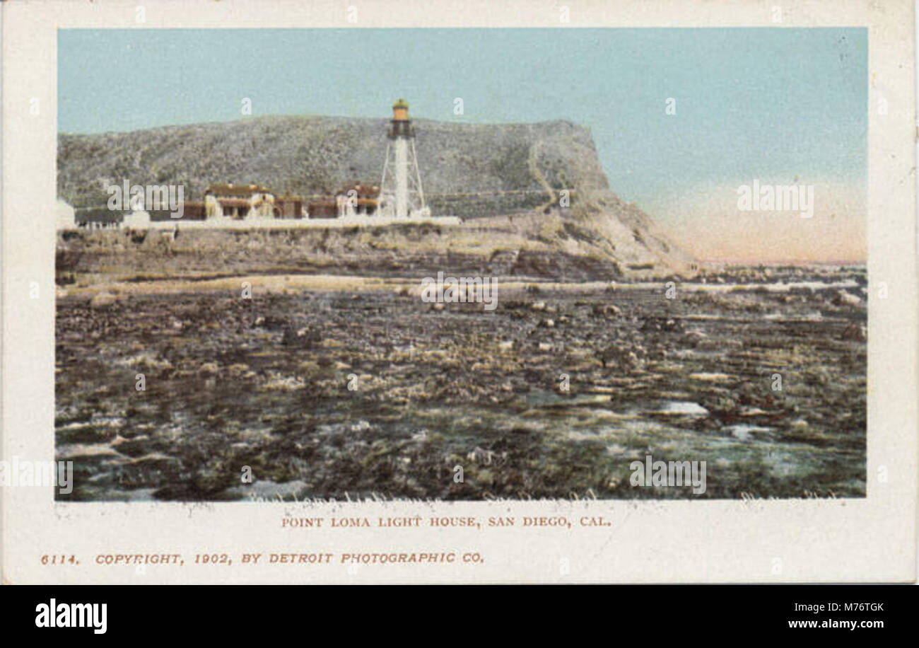 The Point Loma Lighthouse in San Diego, California, stands as a ...