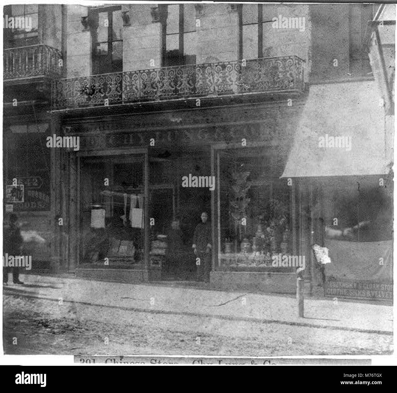 A historical image of Chy Lung & Co.'s store on Sacramento Street in ...