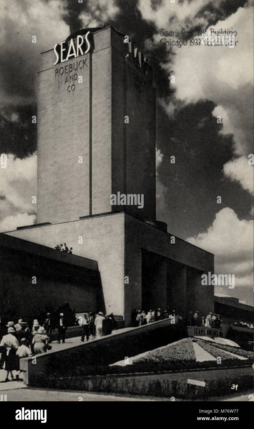 The Sears Roebuck Building in Chicago, pictured during the 1933 World’s ...