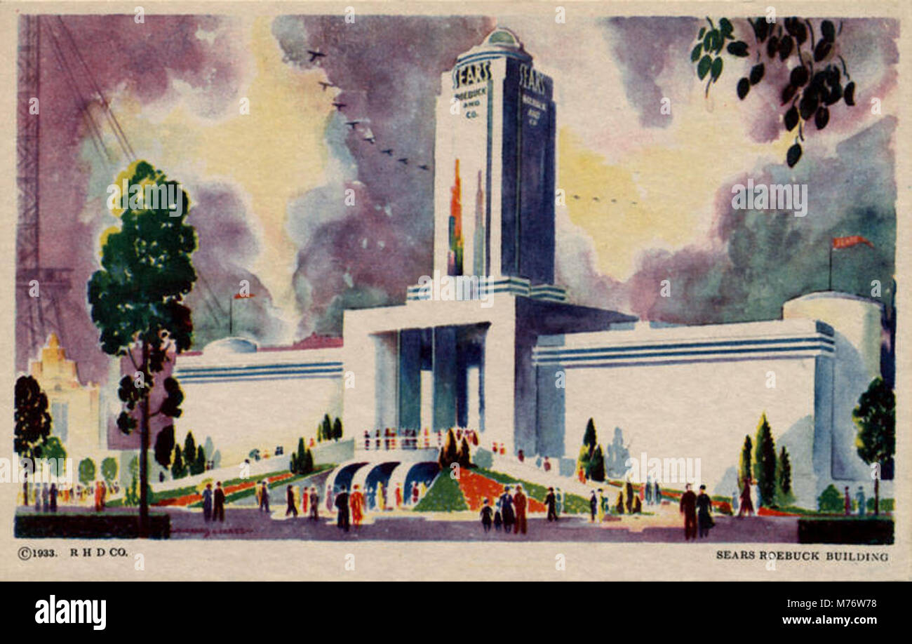 The Sears Roebuck Building, an iconic structure, symbolizes the company ...