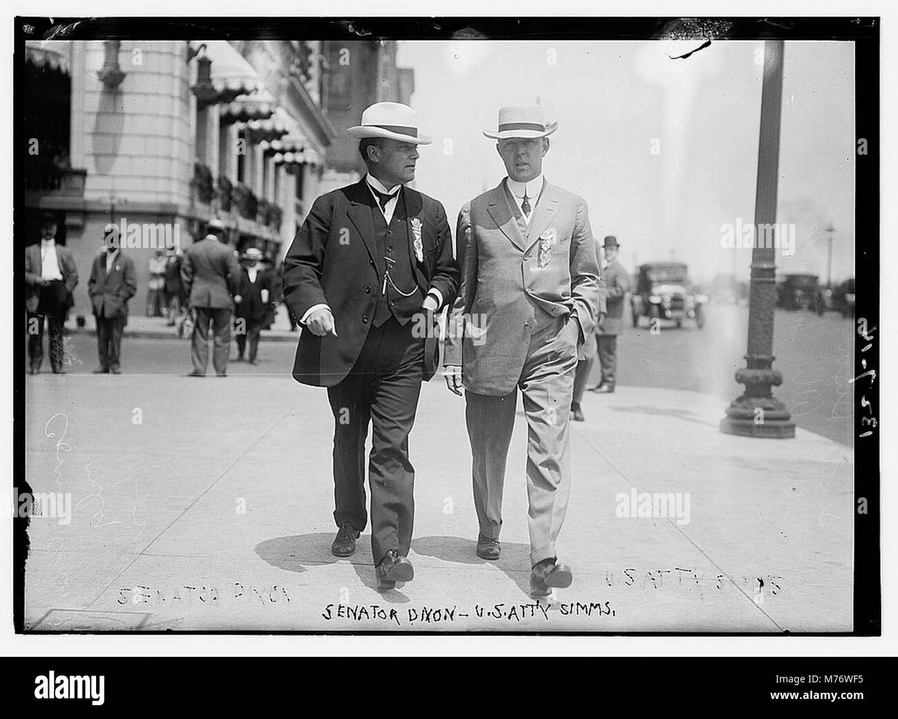 Photograph of Senator Dixon and U.S. Attorney Simms, capturing their ...