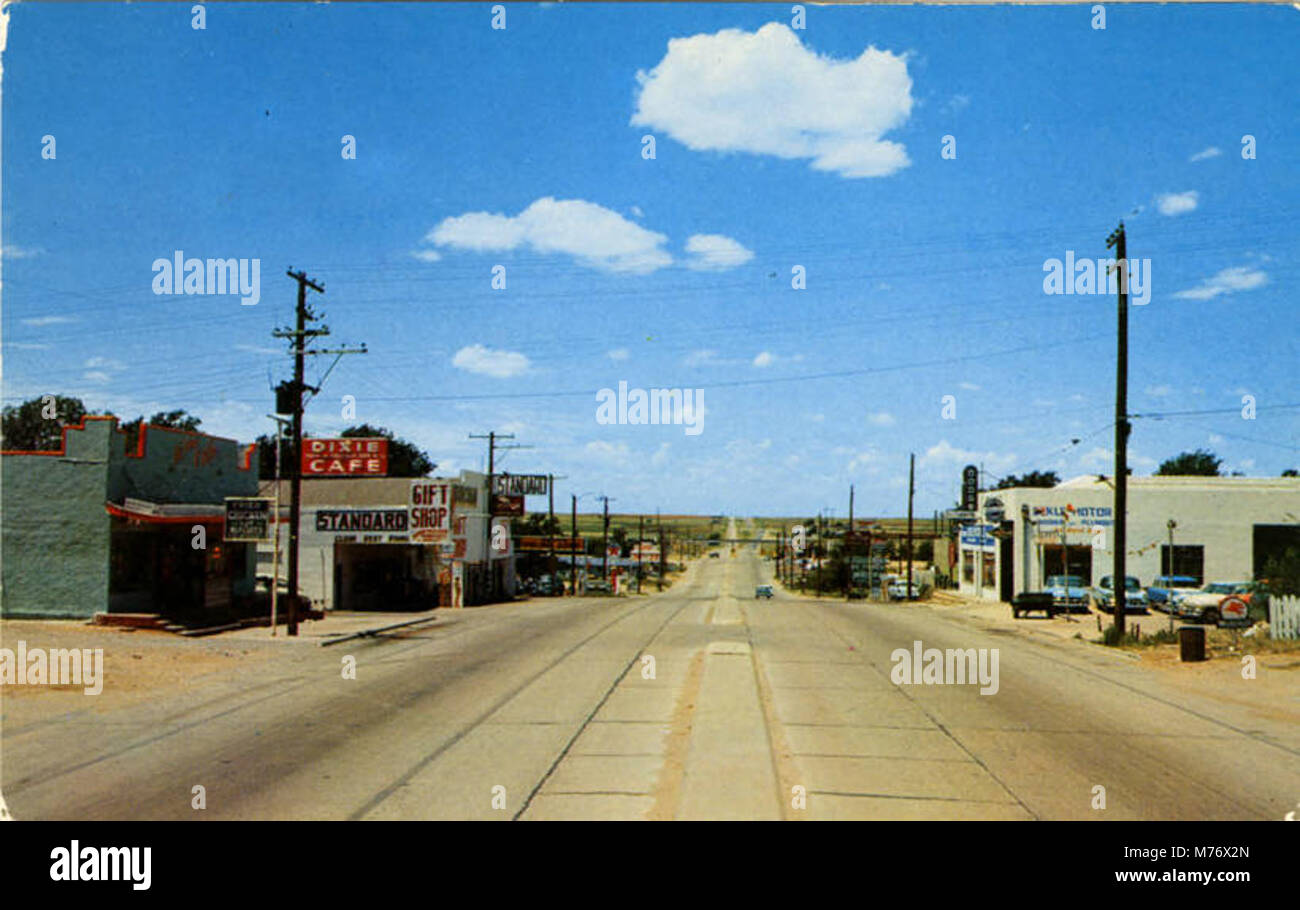 A view of entering Shamrock, Texas from the east along the historic U.S ...