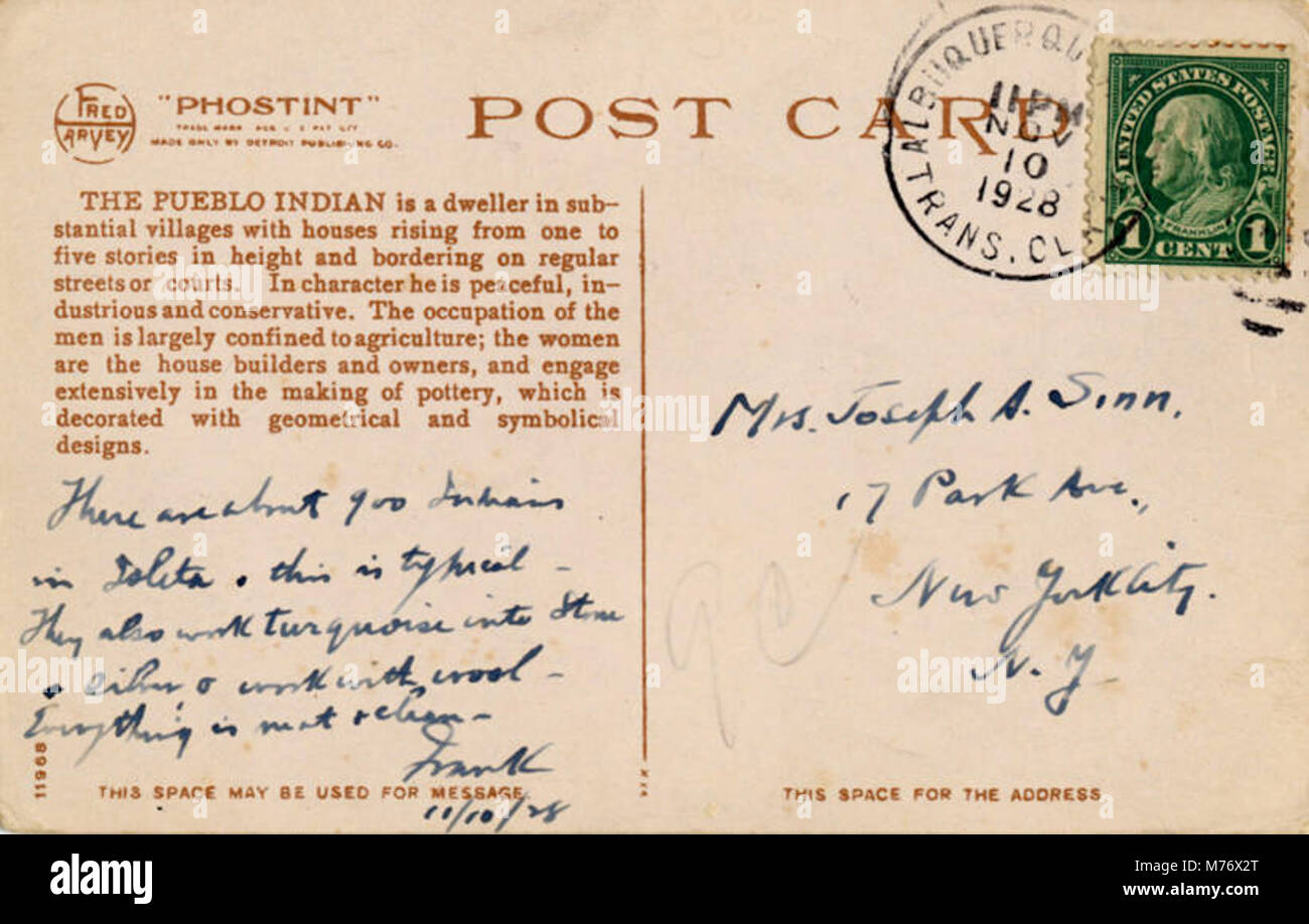 A photograph depicting a woman from the Pueblo of Isleta decorating ...