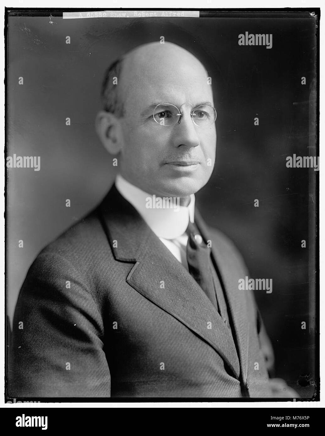 A portrait of Robert Alfred Shaw, capturing his likeness and historical ...