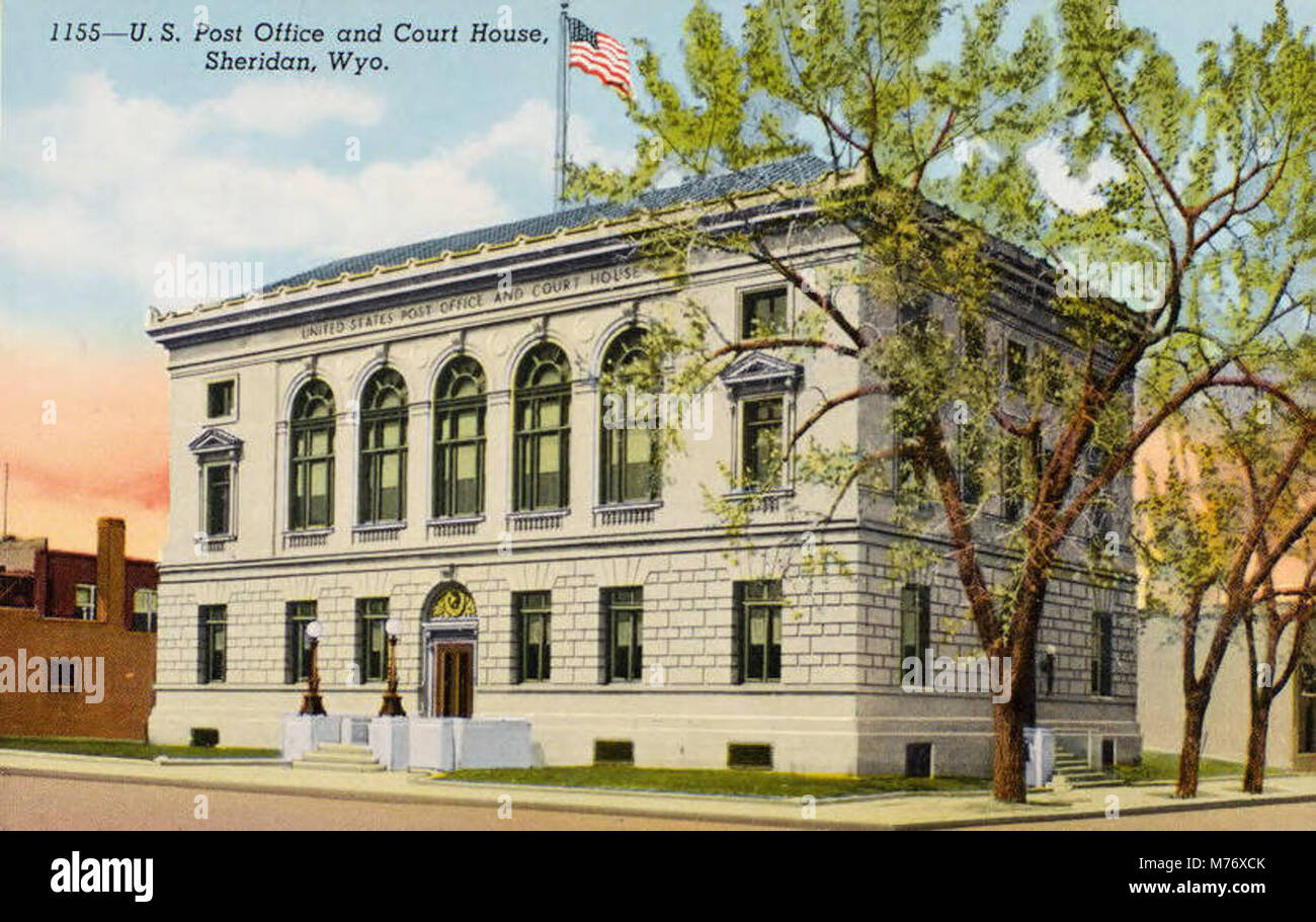 The U.S. Post Office and Court House in Sheridan, Wyoming, is an ...