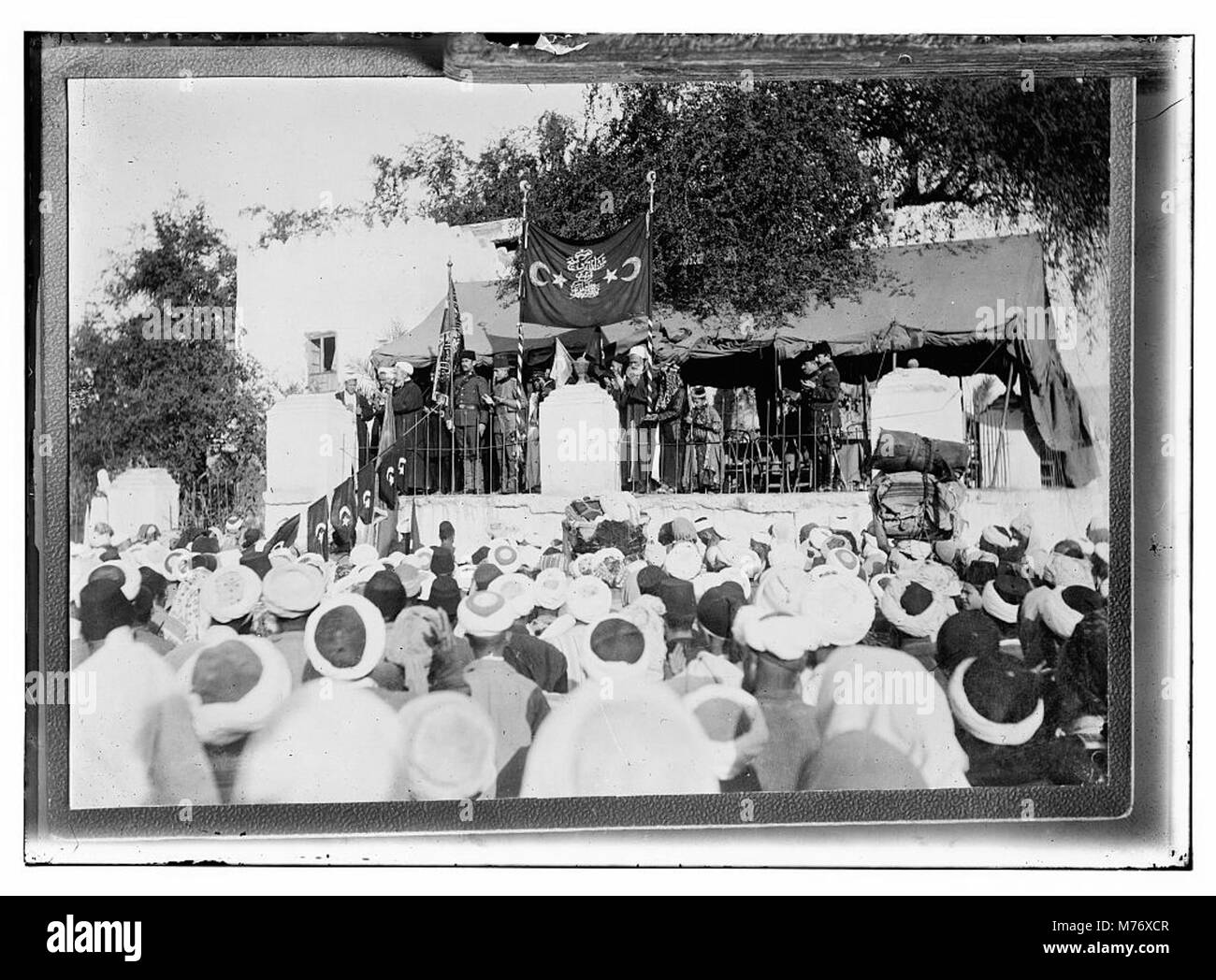 Sherif of Medina Preaching the 'Holy War' in Medina, before starting ...