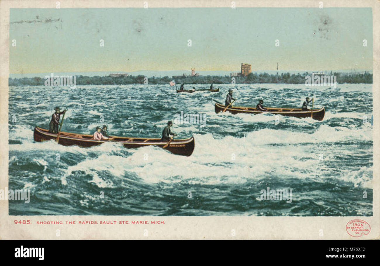 This image depicts the thrilling act of shooting the rapids, likely a ...