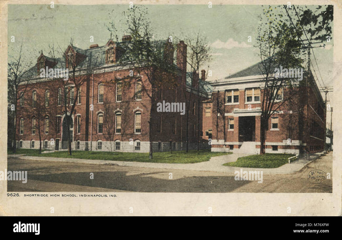 This photograph captures Shortridge High School, an educational ...
