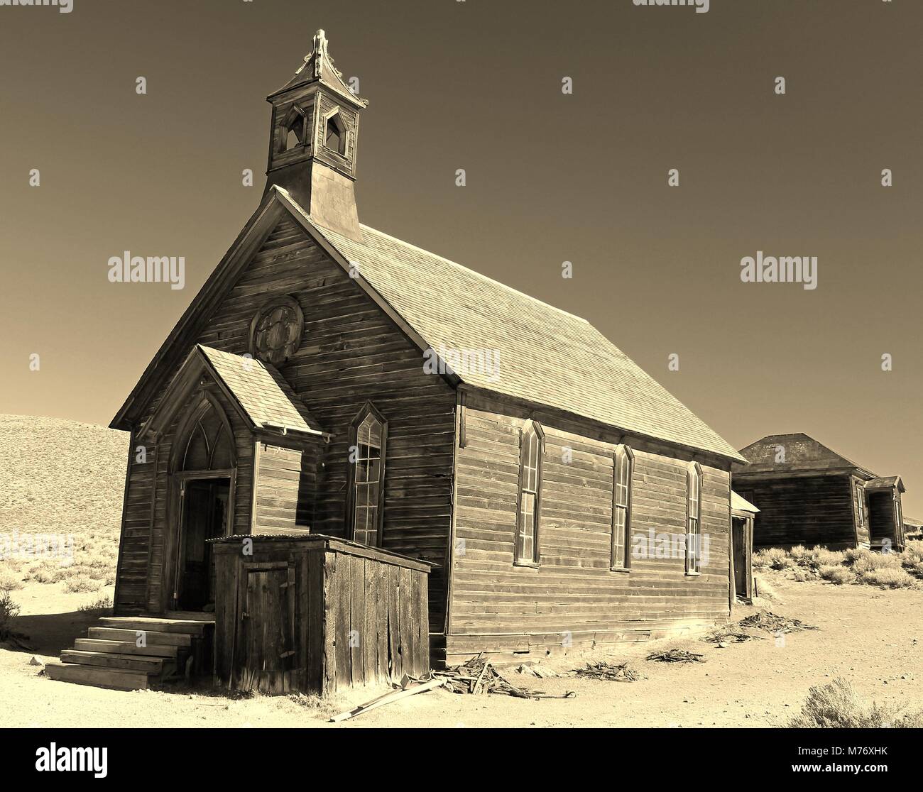 Methodist church ghost town bodie hi-res stock photography and images - Alamy