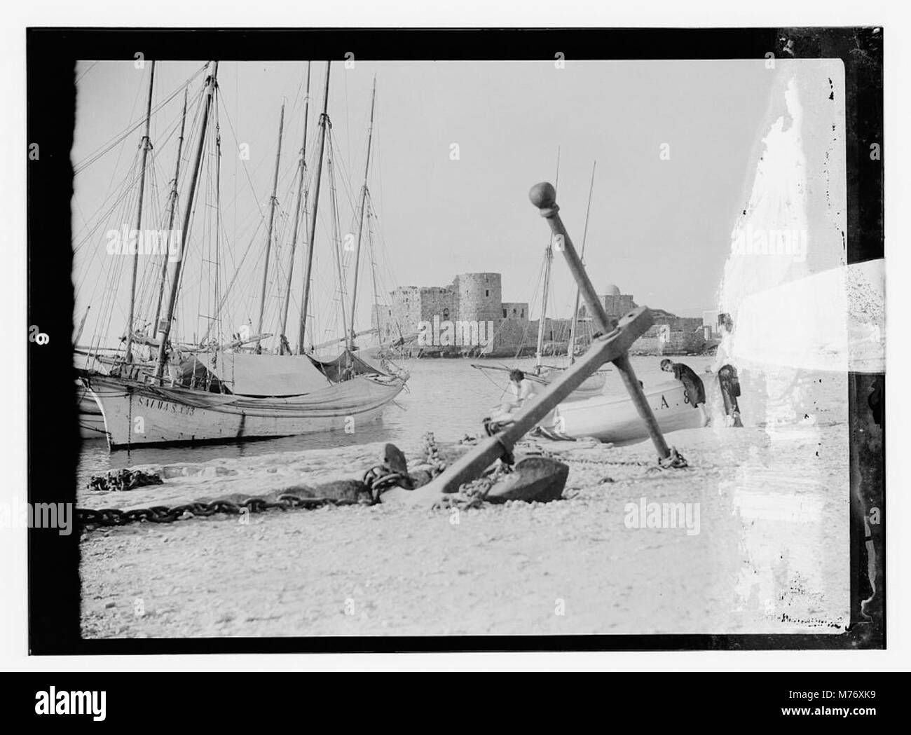 This image depicts the ancient city of Sidon, located in modern-day ...
