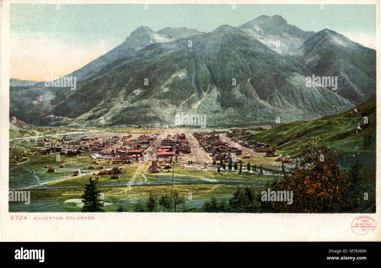 Silverton, Colorado, is featured here in this historic photograph ...