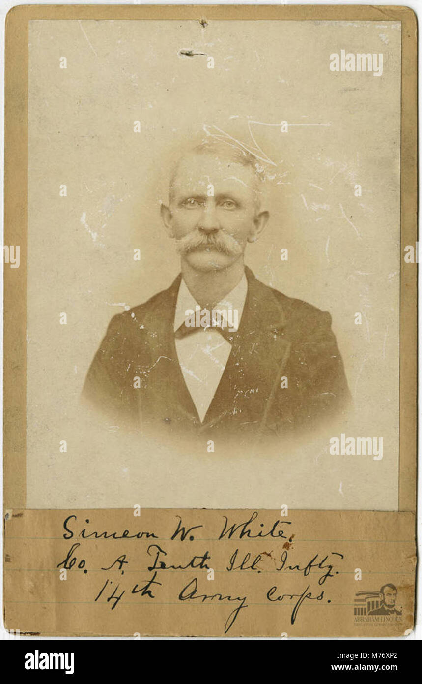 A portrait or photograph of Simeon W. White, an individual associated ...