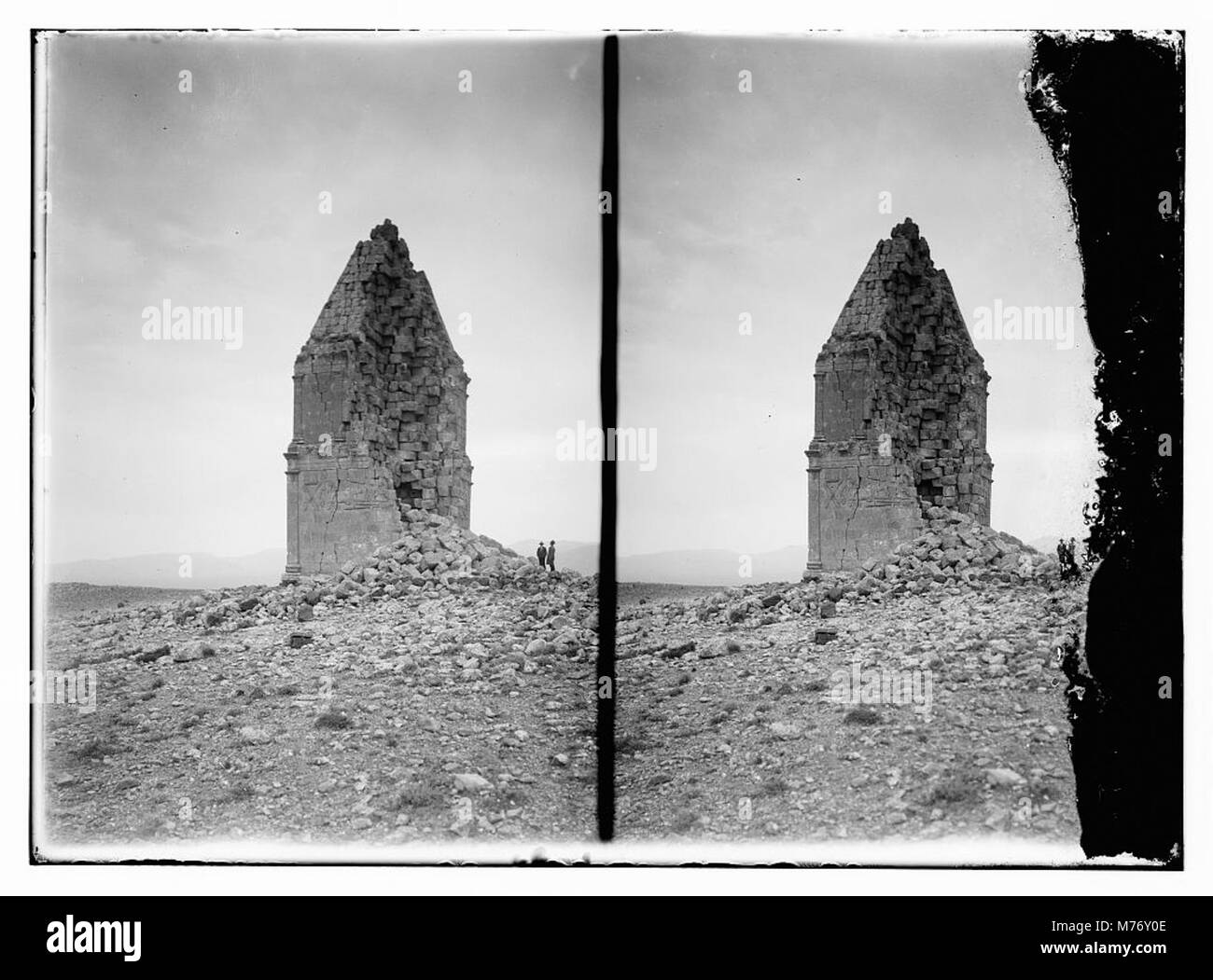 This photograph shows Baalbek, an ancient site located in Lebanon ...