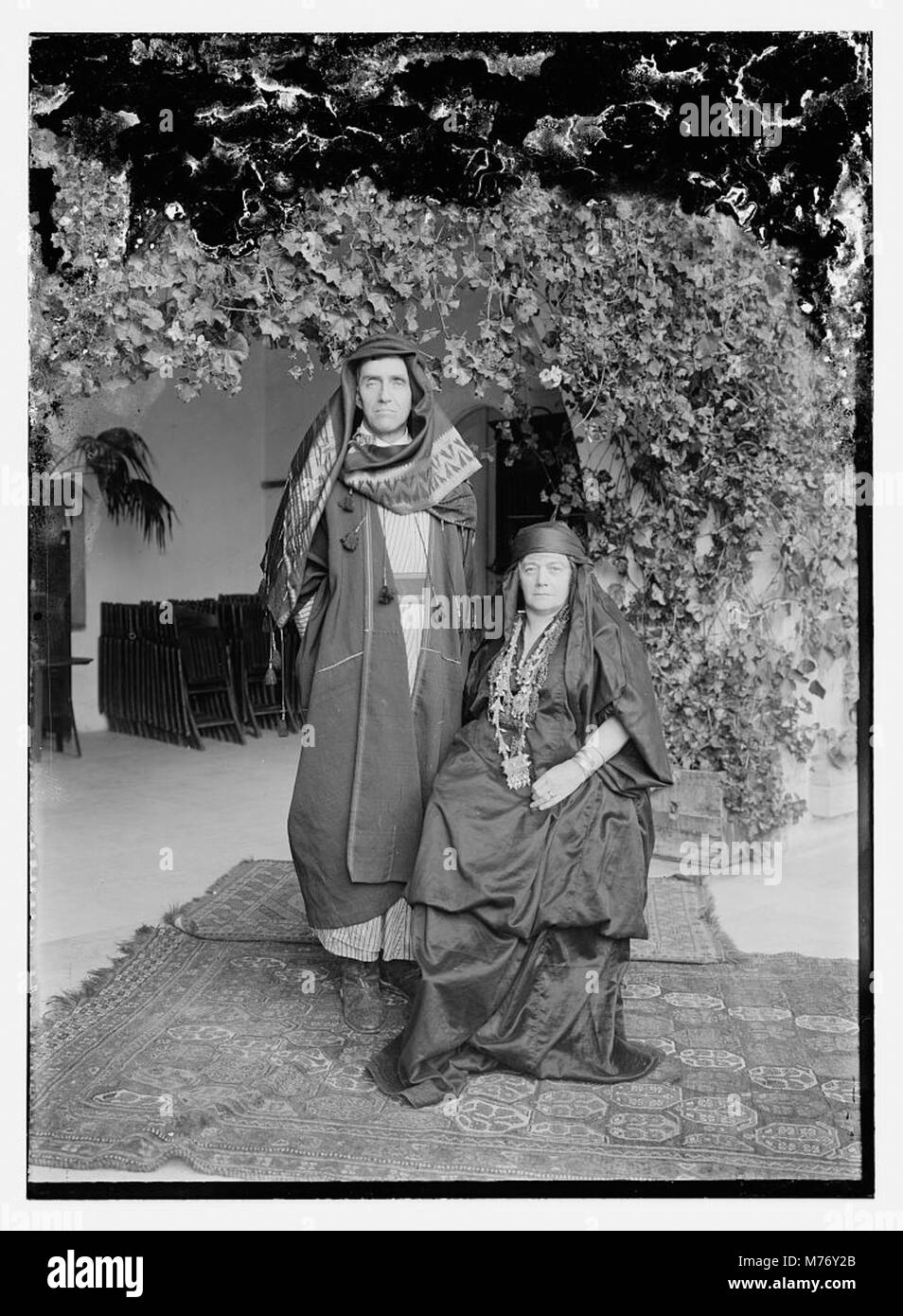 A photograph showing Sir Winden and his lady dressed in traditional ...