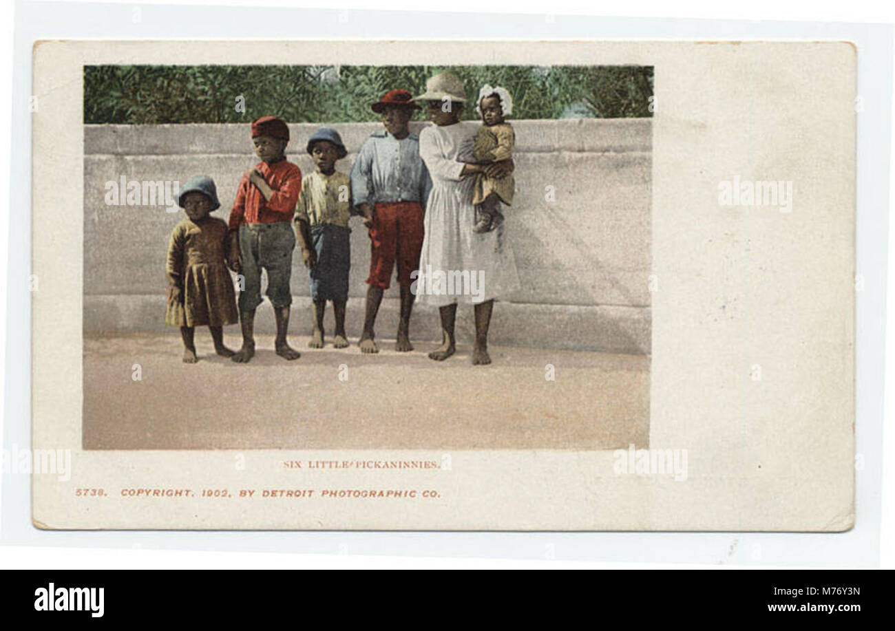 A photograph depicting six African American children, often referred to ...