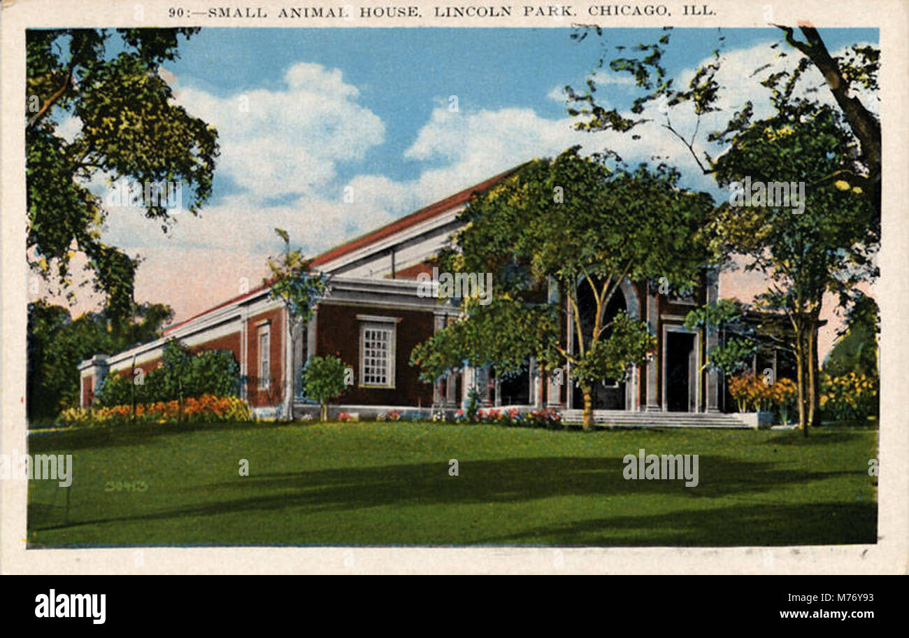 A photograph of the Small Animal House in Lincoln Park, Chicago ...