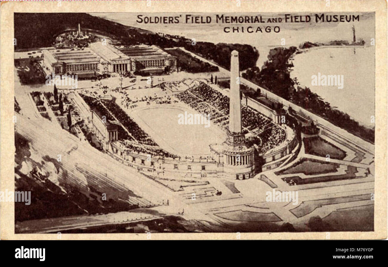 The Soldiers Field Memorial in Chicago honors military personnel, while ...